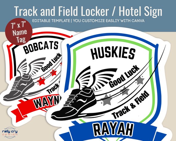Track Team Locker Decorations