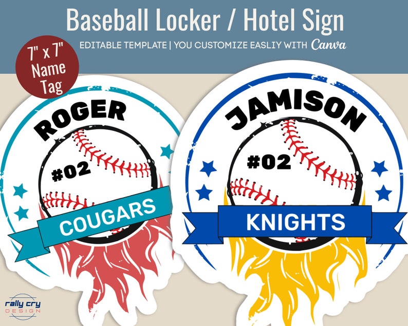 Baseball Hotel Door Sign Locker Room Poster Take State - Etsy