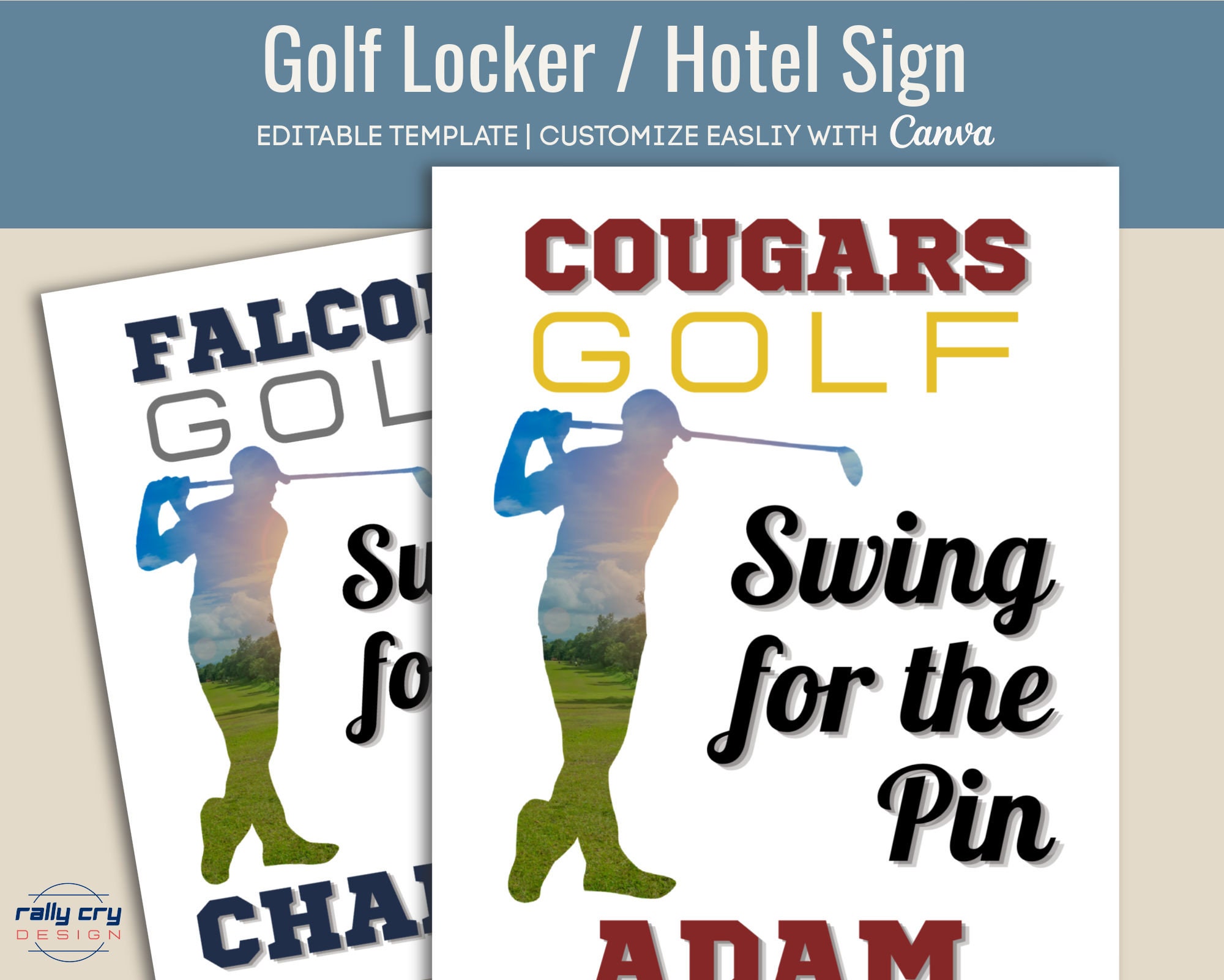 Boys Golf Locker Decoration Locker Room Sign Tag Hotel Door - Etsy