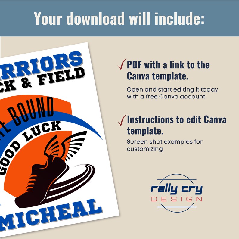 Track & Field Good Luck State Locker Decoration Locker Sign - Etsy