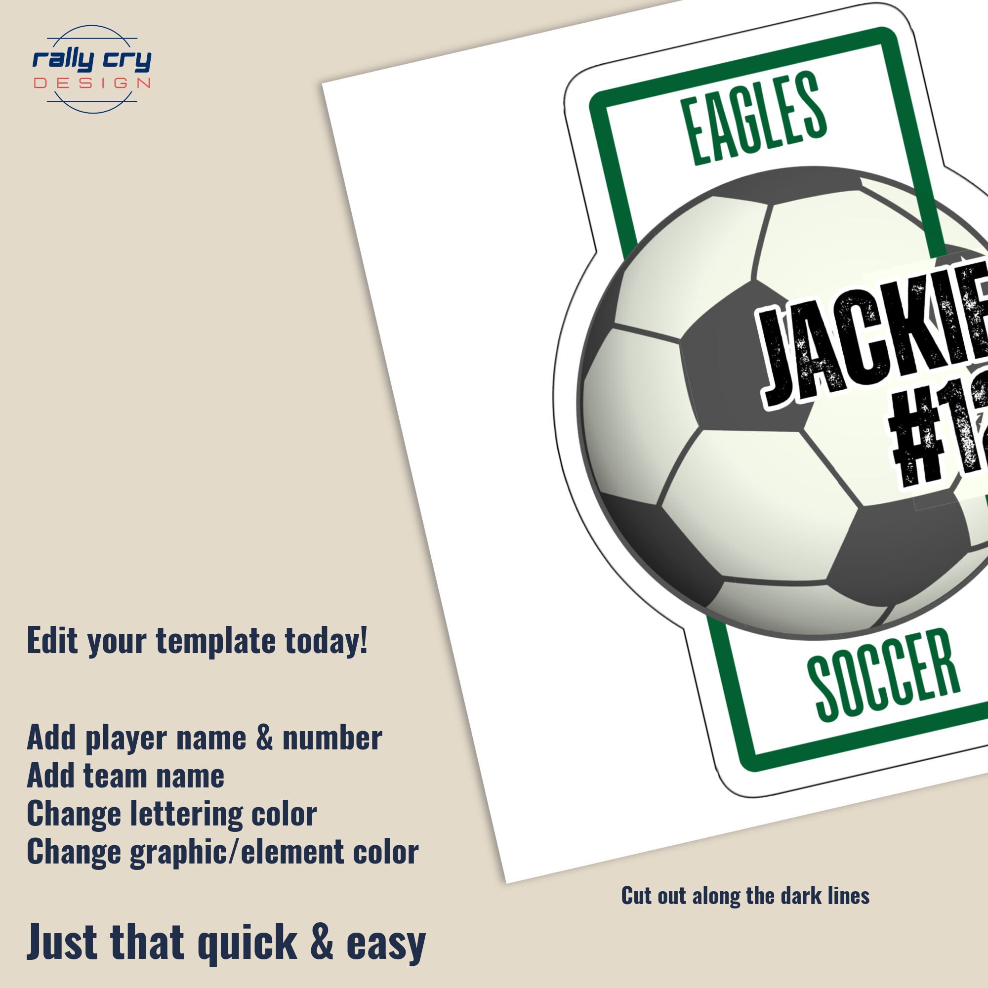 Soccer Locker Decoration Name Tag, Travel Team Hotel Door Sign, Soccer ...
