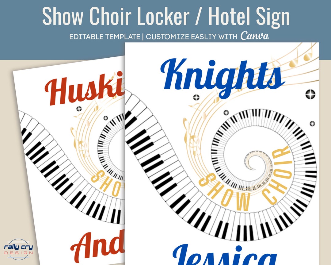 Show Choir Locker Sign, Hotel Door Sign, Locker Room Decoration Name ...