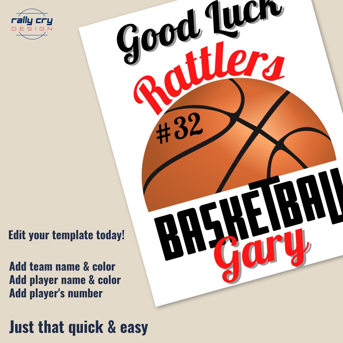 Good Luck Basketball Hotel Door Sign Locker Tag Pep Rally - Etsy