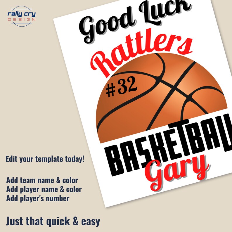 Good Luck Basketball Hotel Door Sign Locker Tag Pep Rally - Etsy