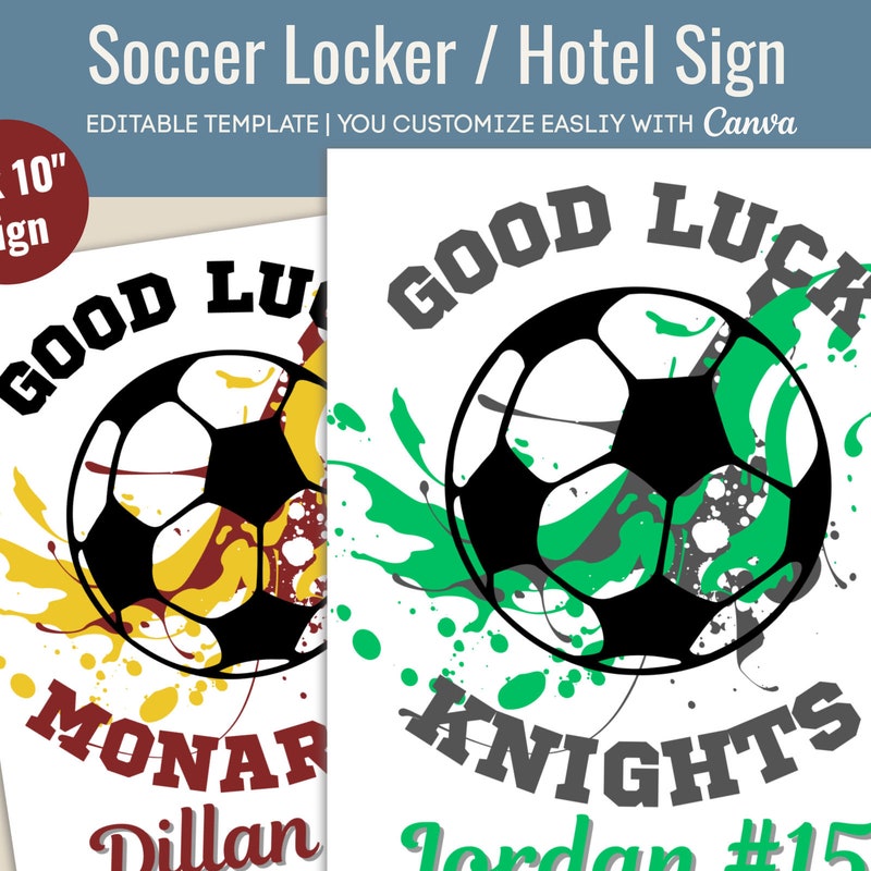 Tournament Soccer Signs - Etsy