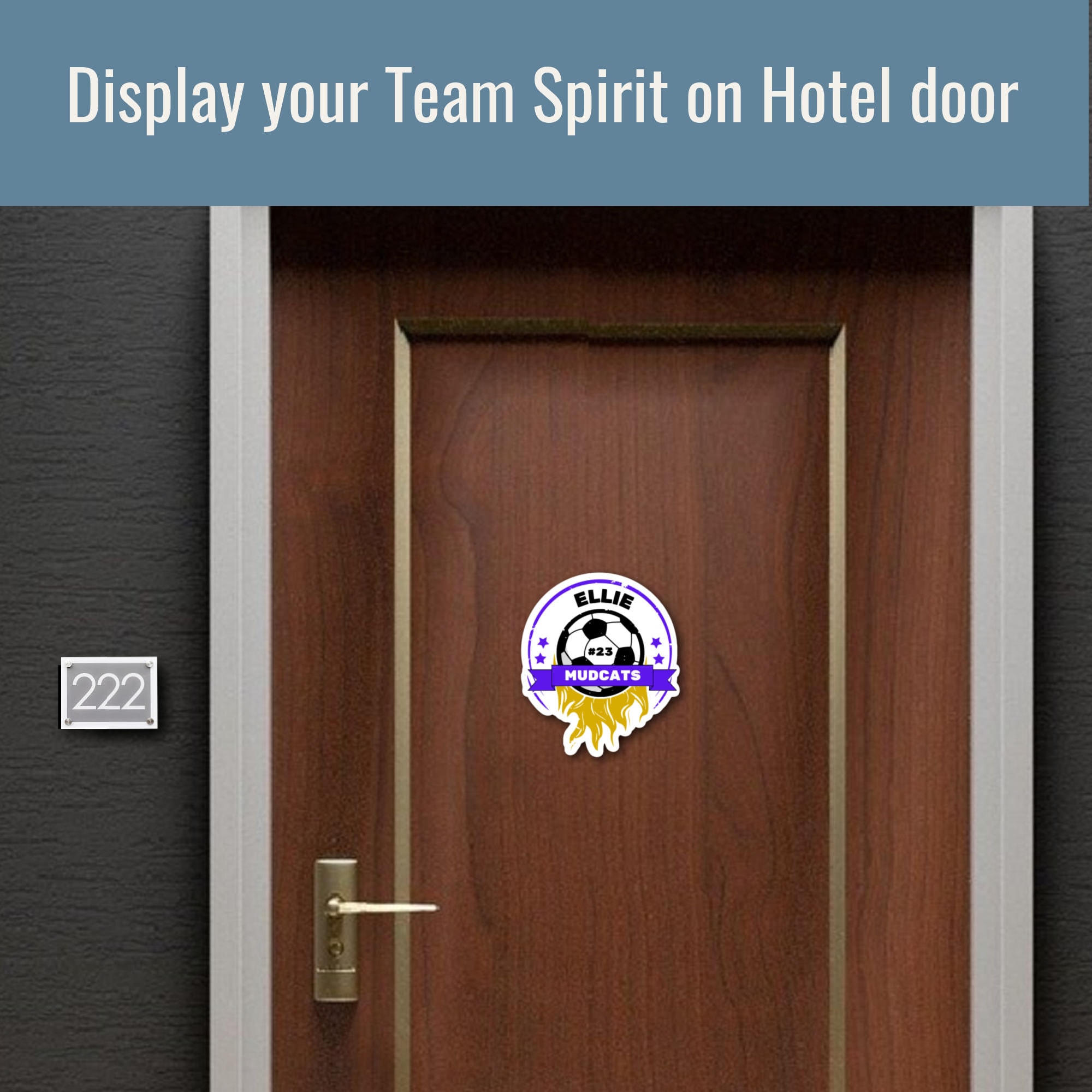 Soccer Hotel Door Name Tag Locker Decoration Sign Soccer - Etsy