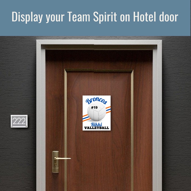 Volleyball Locker Sign Hotel Door Sign Locker Room - Etsy