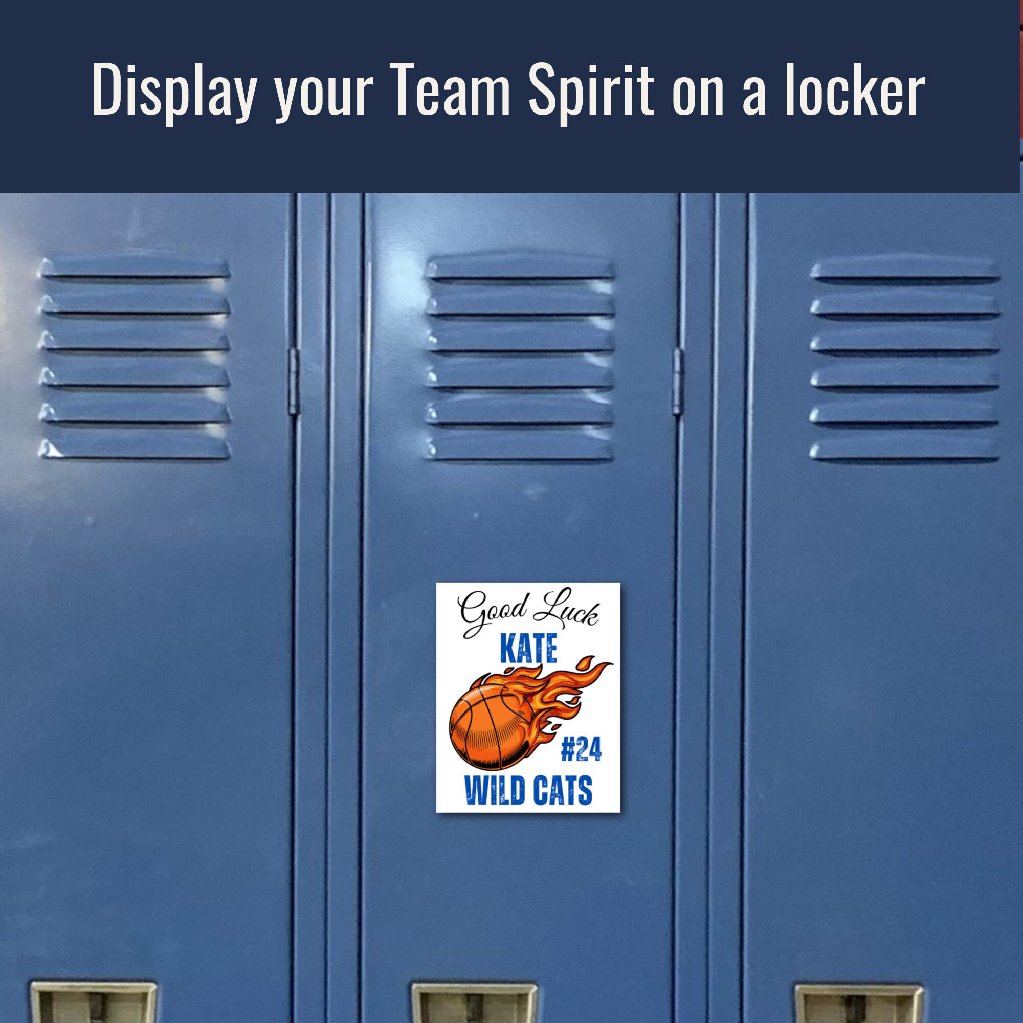 Good Luck Basketball Locker Sign, Varsity Basketball Hotel Door Sign ...
