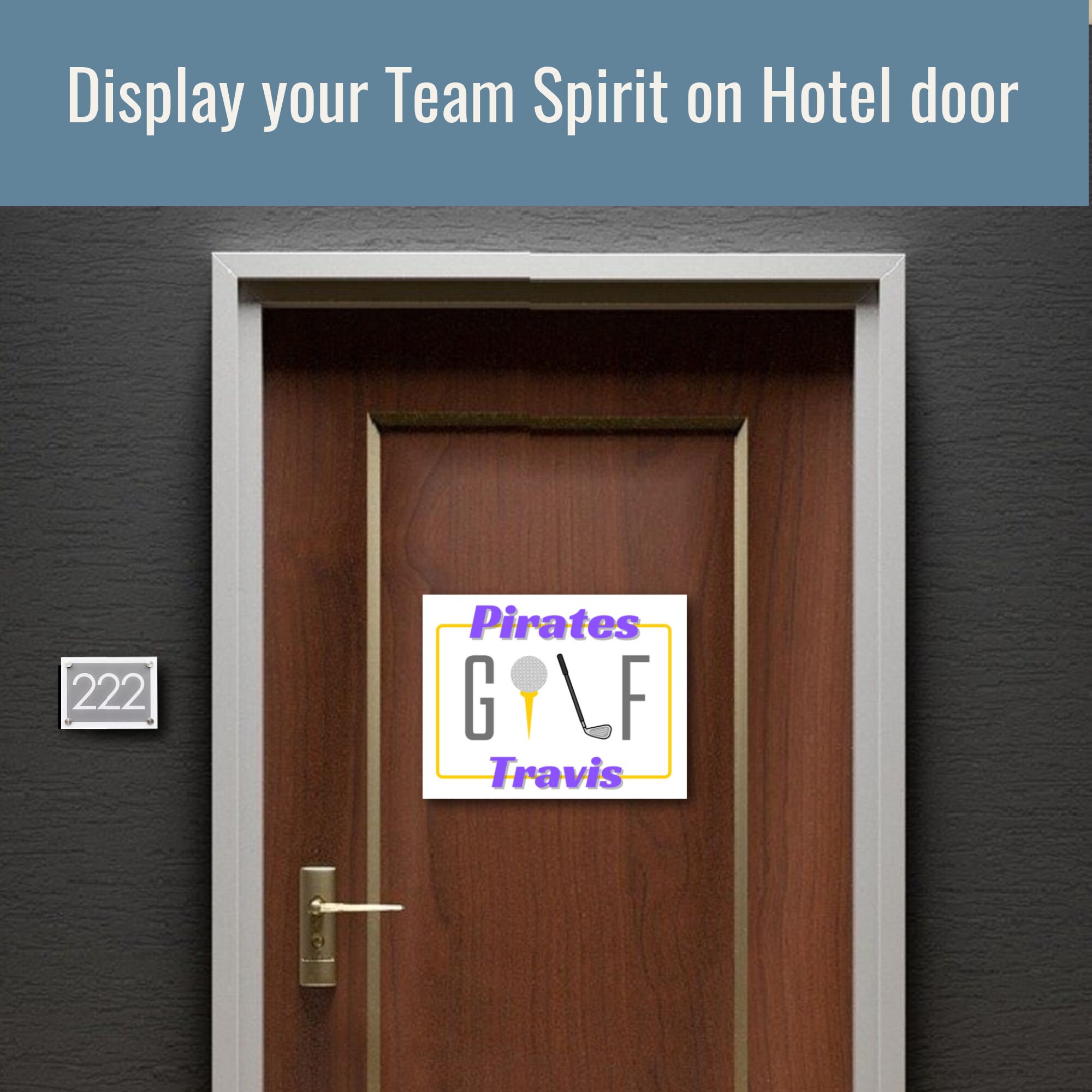 Golf Locker Decoration Locker Room Sign Tag Team Hotel Sign - Etsy