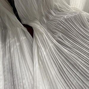 White Pleated Fabric,designer Clothing Fabric,dress,wedding,art,gowns ...