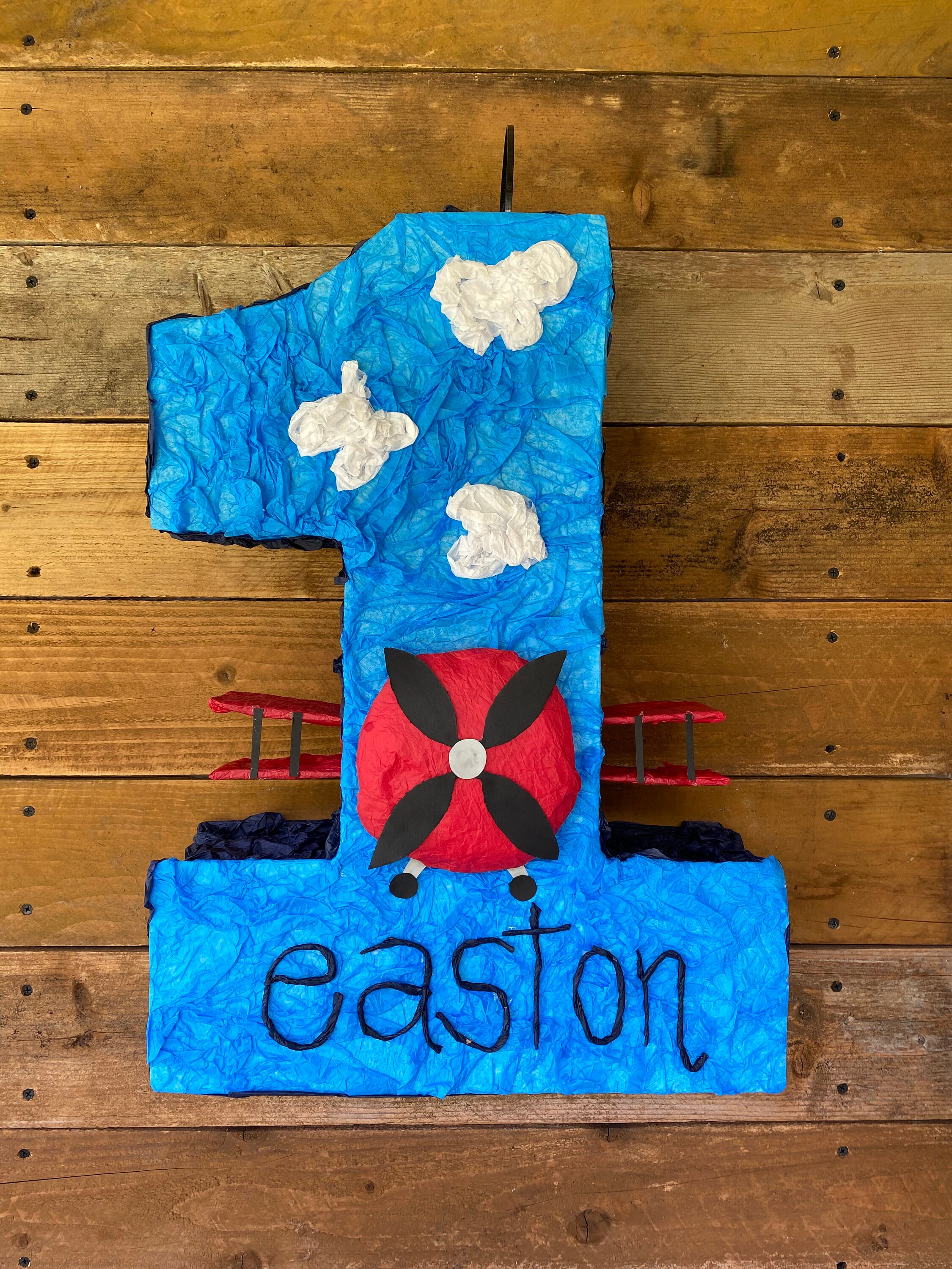 Pinata, Birthday Pinata, Vintage Airplane Pinata, Number Pinata - Etsy
