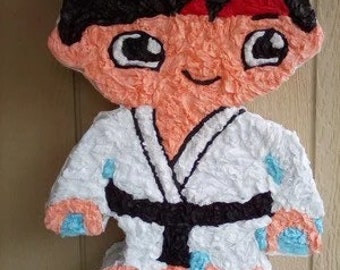 20'' Tall Number Two Pinata Second Birthday Pinata Pink Color & Gold ...