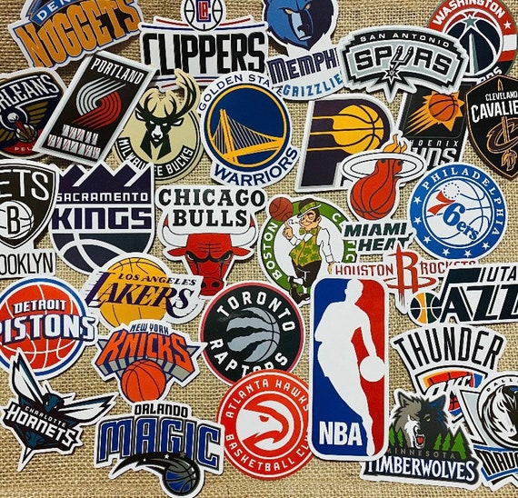 NBA Team Logo Stickers / Decals | Etsy