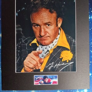Gene Hackman Authentic Signed 8x10 Photo W/ Custom 11x14 Matting & 3rd ...