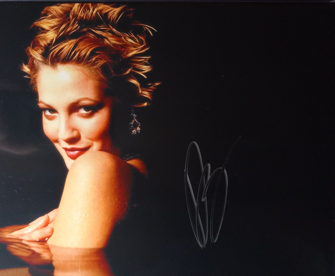 Drew Barrymore Authentic Signed 8x10 Photo W/ COA - Etsy