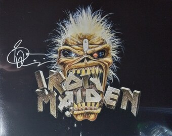 Iron Maiden Signed Photo X2 Bruce Dickinson, Dave Murray W/COA - Etsy
