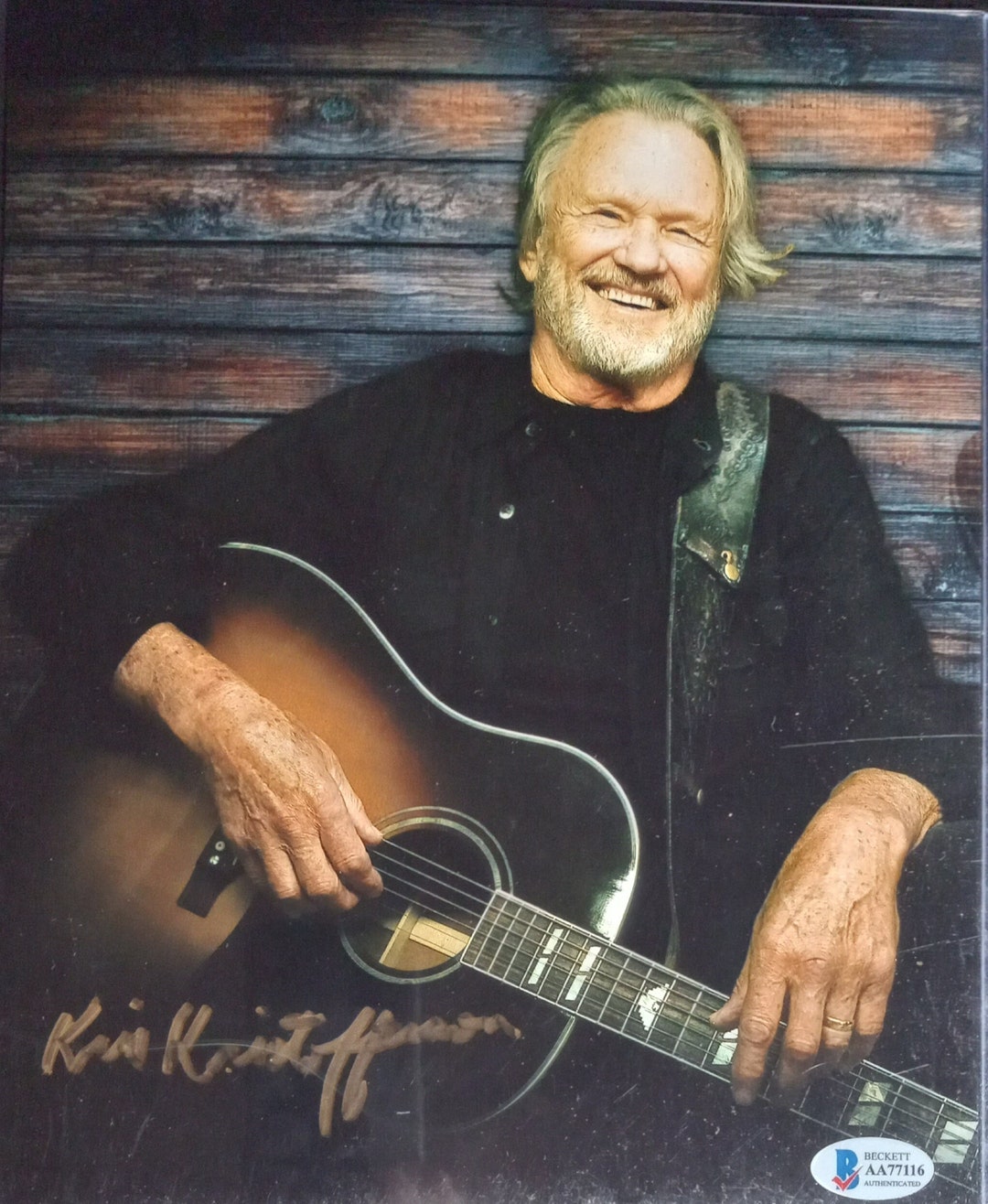 Kris Kristofferson Authentic Signed 8x10 Photo W/ Beckett COA - Country ...