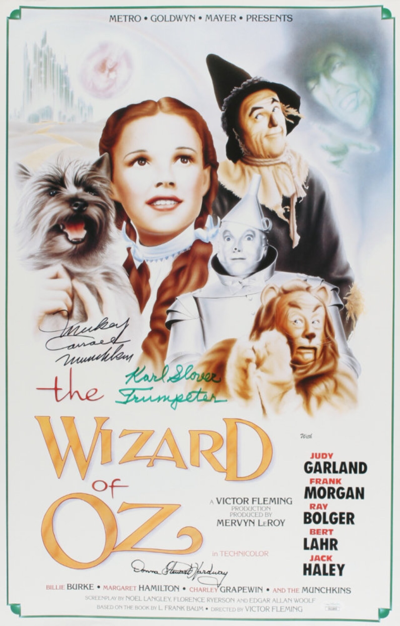 Wizard of Oz 16x25 Donna Stewart-hardaway, Mickey Carroll & Karl Slover ...