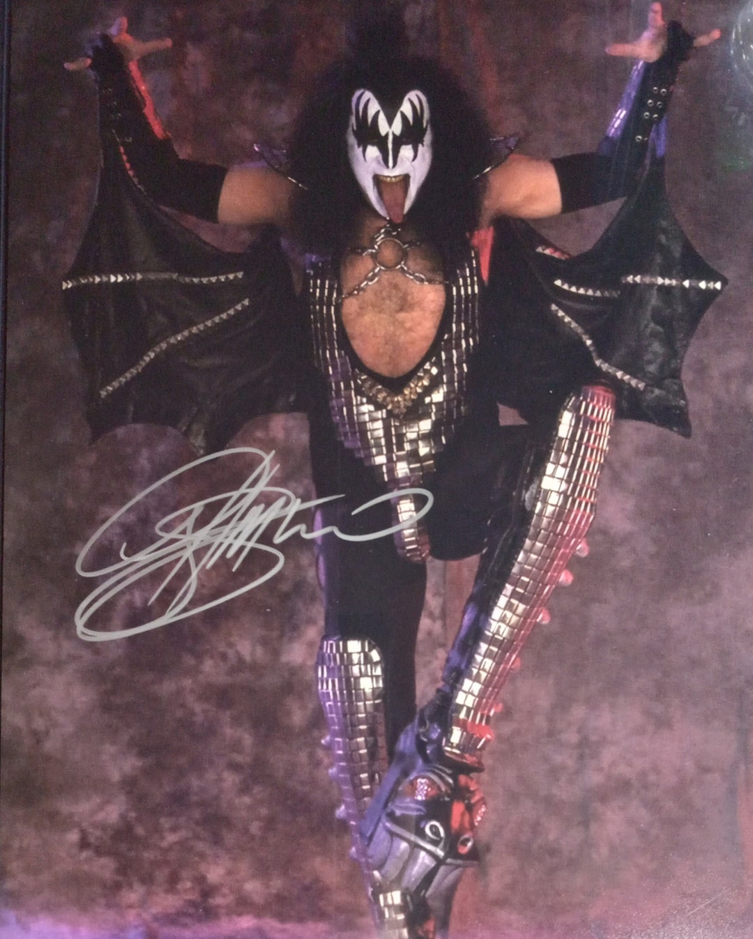 Gene Simmons 11x14 Authentic Signed Photo W/ COA - KISS - the Demon - Etsy