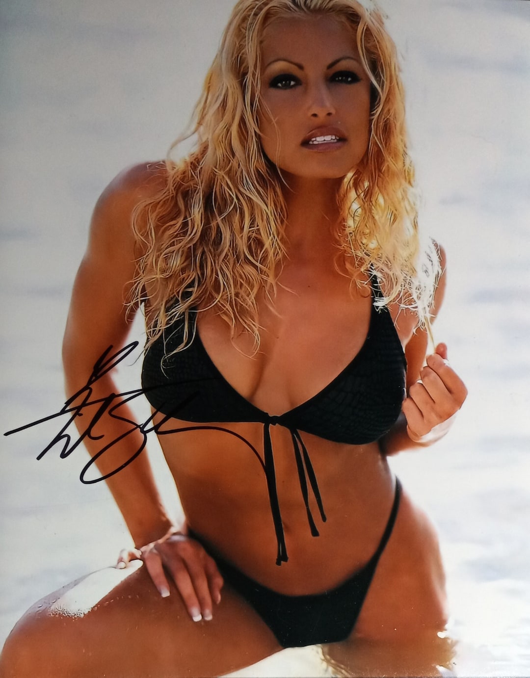 Trish Stratus Authentic Signed 8x10 Photo W/ Lighthouse COA - WWE Hall of Famer - Etsy
