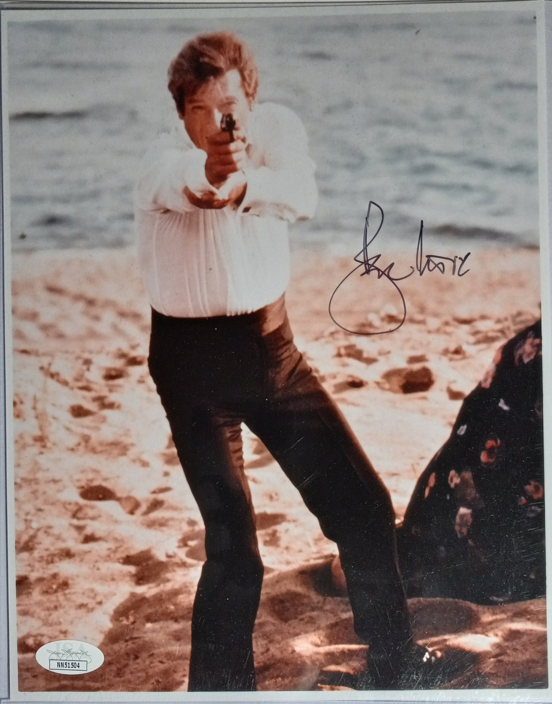 Roger Moore 8x10 Authentic Signed Photo W/ JSA & B'BC COA - James Bond ...