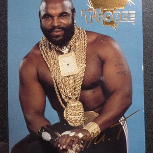 Mr. T T-force Signed Tri-fold Comic Press Kit W/ Beckett & Mr. T Coa's ...