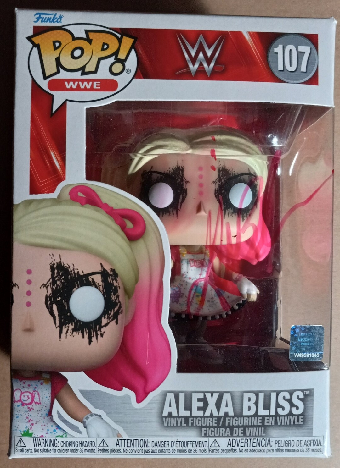 Alexa Bliss Authentic Signed Funko Pop #107 WWE W/ A1COA Authentication ...