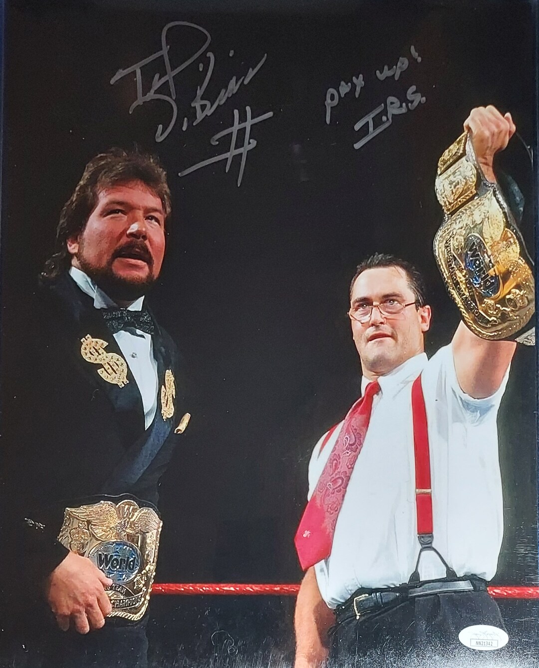 Ted DiBiase & I.R.S. 11x14 Dual Authentisches signiertes Foto W/ JSA ...