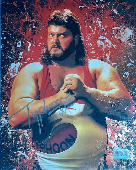 WCW Typhoon Authentic Signed 8x10 Photo W/ Fitterman Sports | Etsy