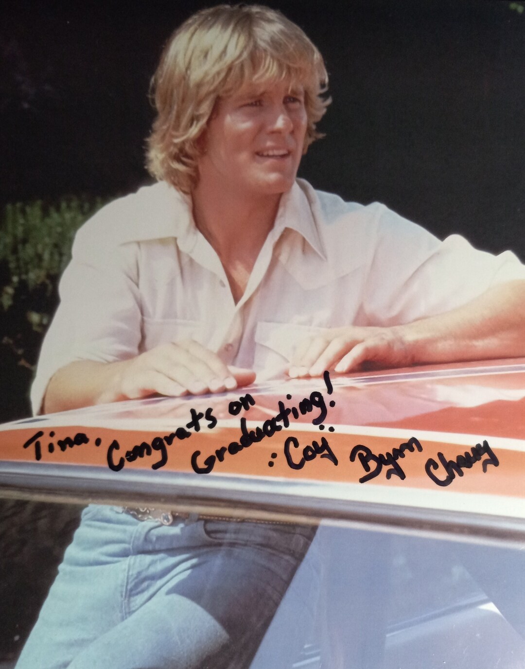 Dukes of Hazzard Authentic Signed 8x10 Photo of Byron Cherry W/ COA ...