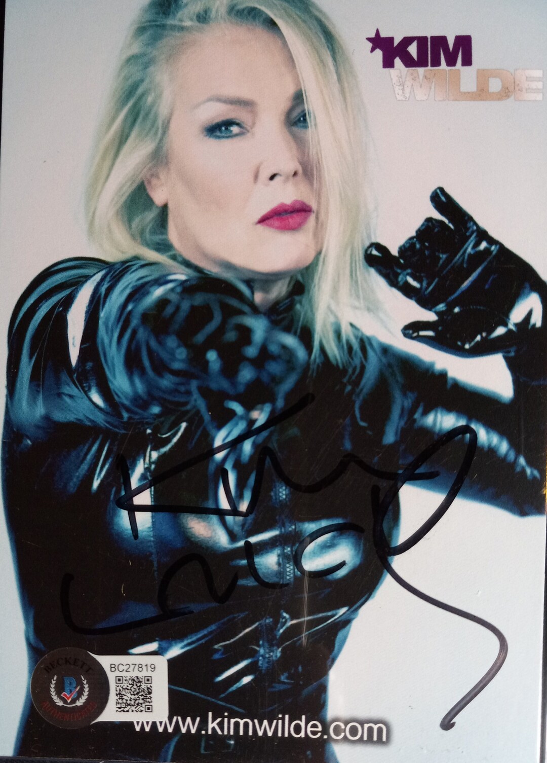Kim Wilde Authentic Signed 4x6 Print W/ Beckett Authentication - Etsy