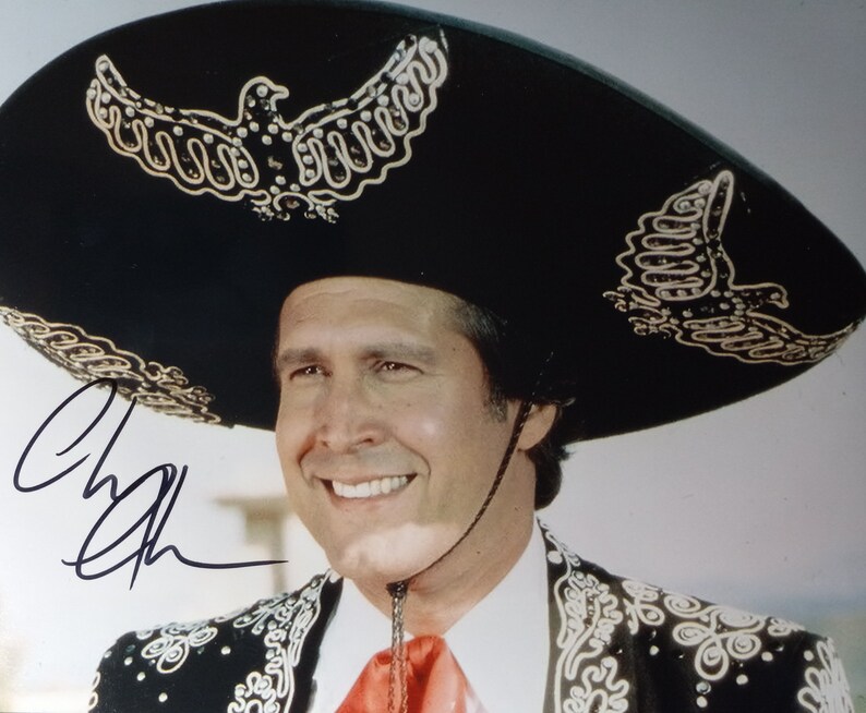 Chevy Chase Authentic Signed 8x10 Photo W/ A1COA - Three Amigo's - Etsy