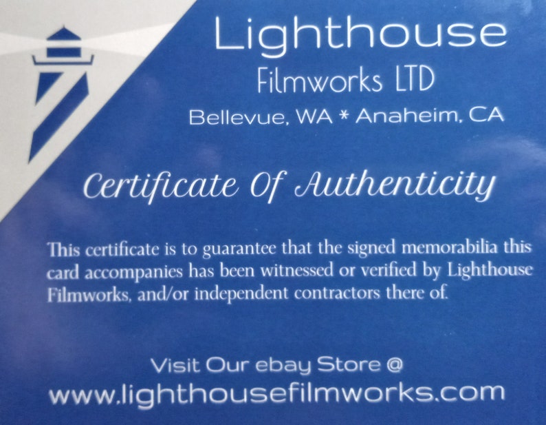 Naomi Grossman Authentic Signed 8x10 Photo W/ Lighthouse & Wizard World ...