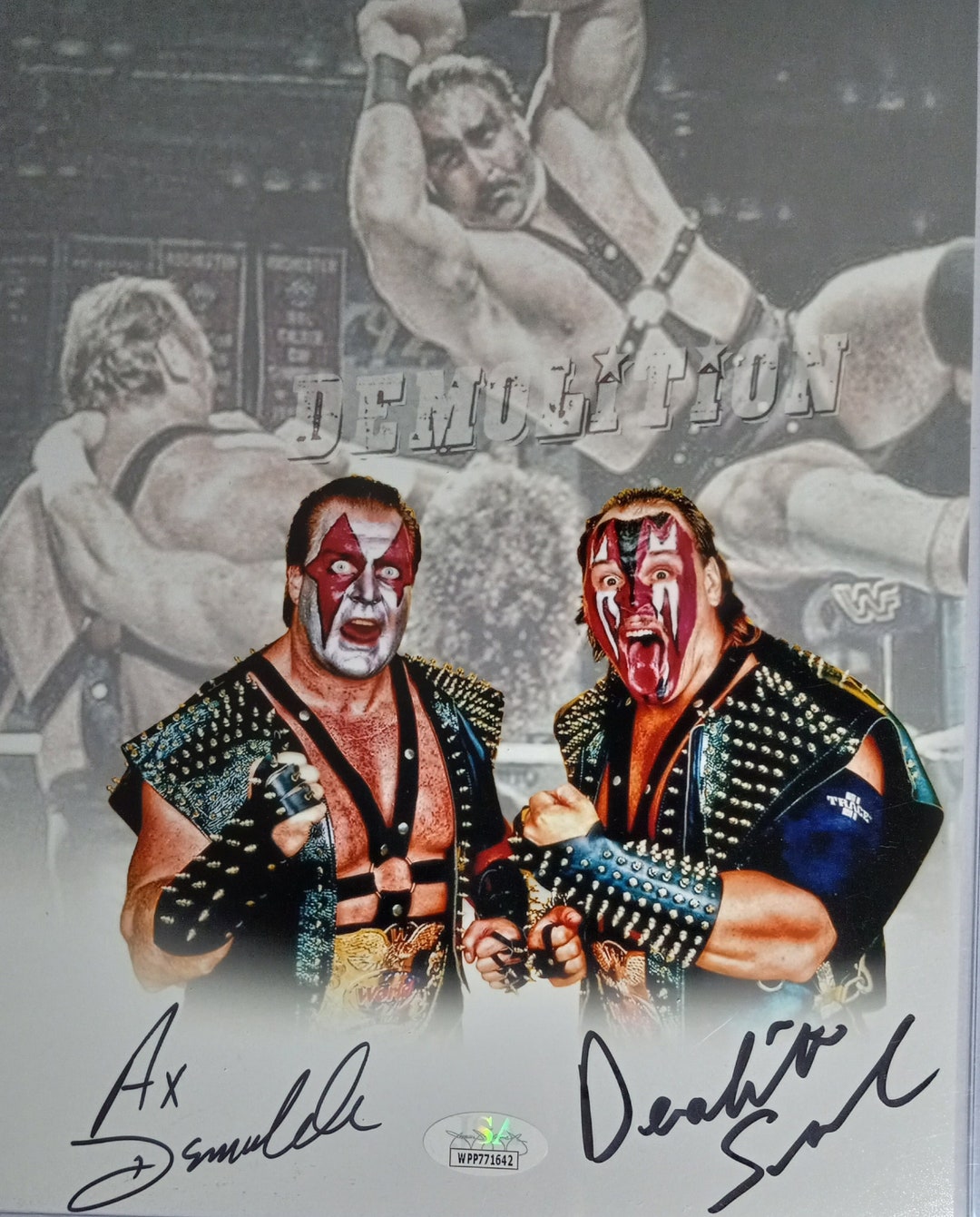 Axe & Smash Demolition 8x10 Authentic Signed Photo W/ JSA COA WWF Wwe ...
