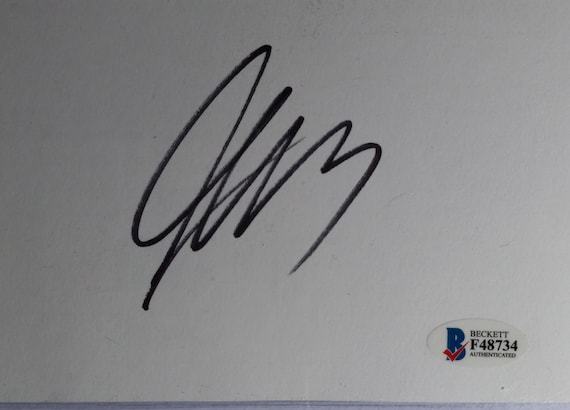 Georges St. Pierre 3x5 Authentic Signed Index Card W/ Beckett | Etsy