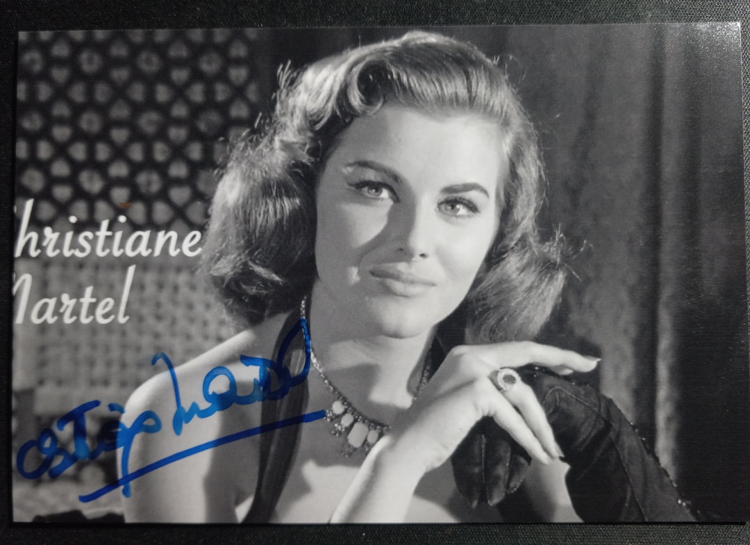 Christiane Martel 4"x6" Authentic Signed Photo - Miss Universe 1953 - French Actress - Etsy