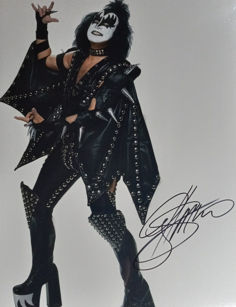 Gene Simmons 11x14 Authentic Signed Photo W/ COA - KISS - the Demon - Etsy
