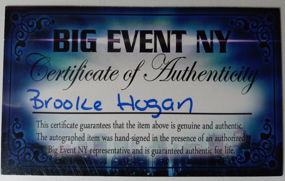 Brooke Hogan 11x14 Authentic Signed Photo W/ B.E.N.Y. Authentication - Etsy