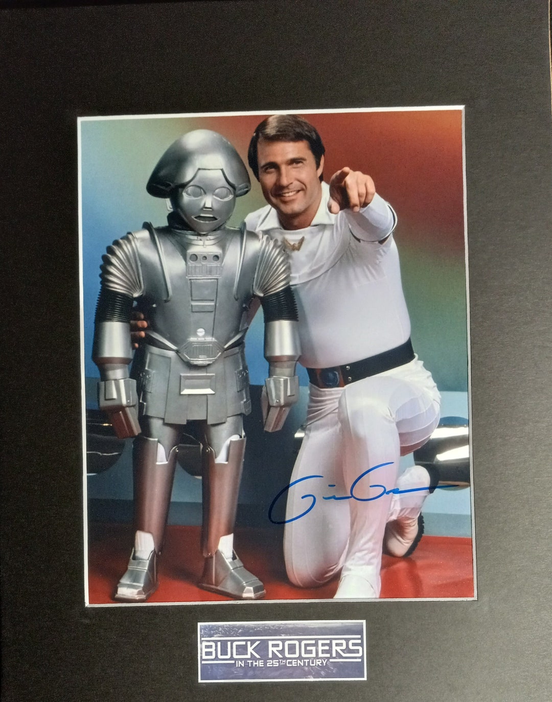 Gil Gerard Authentic Signed 8x10 Photo With Custom Frame Ready Matting ...