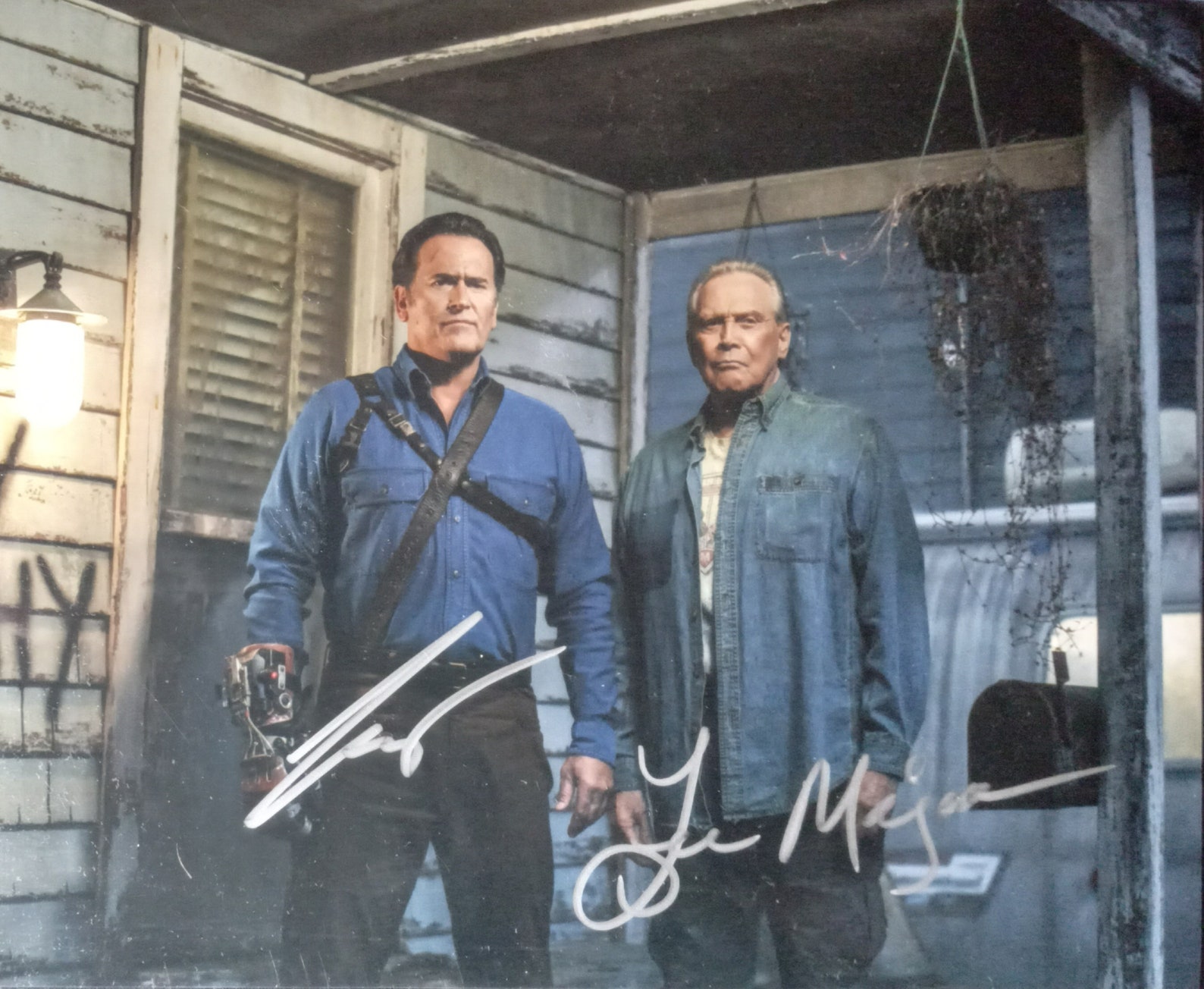 Bruce Campbell & Lee Majors Authentic Dual Signed 8x10 Photo W ...