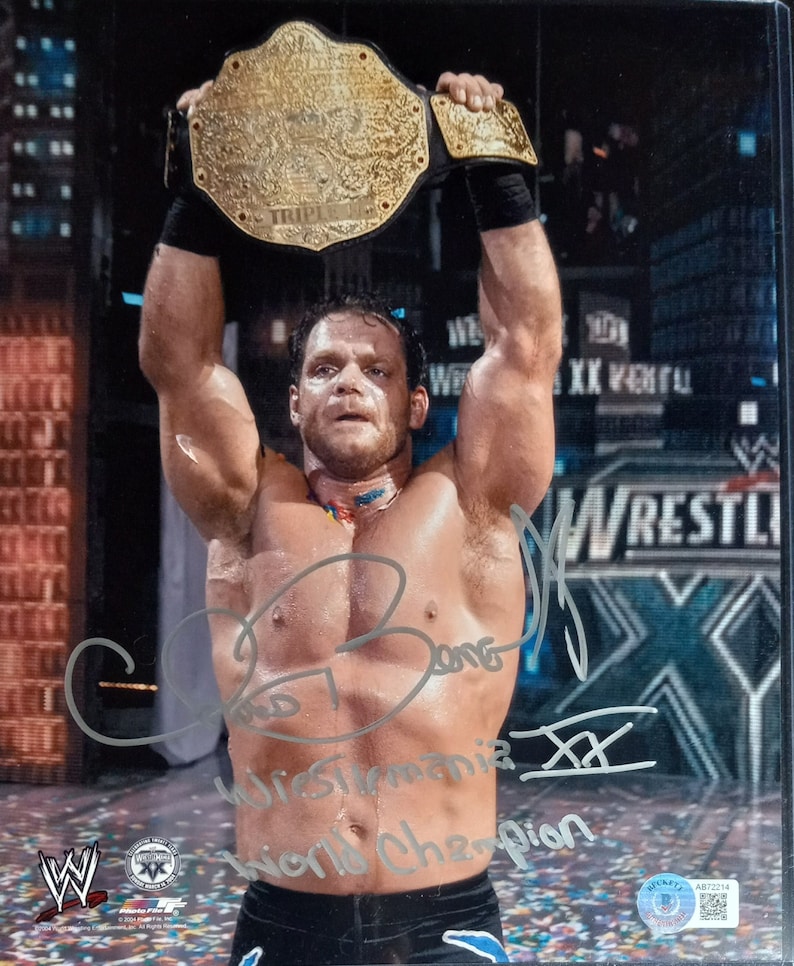 Chris Benoit Authentic Signed 8x10 Photo W/ Beckett LOA Authentication ...