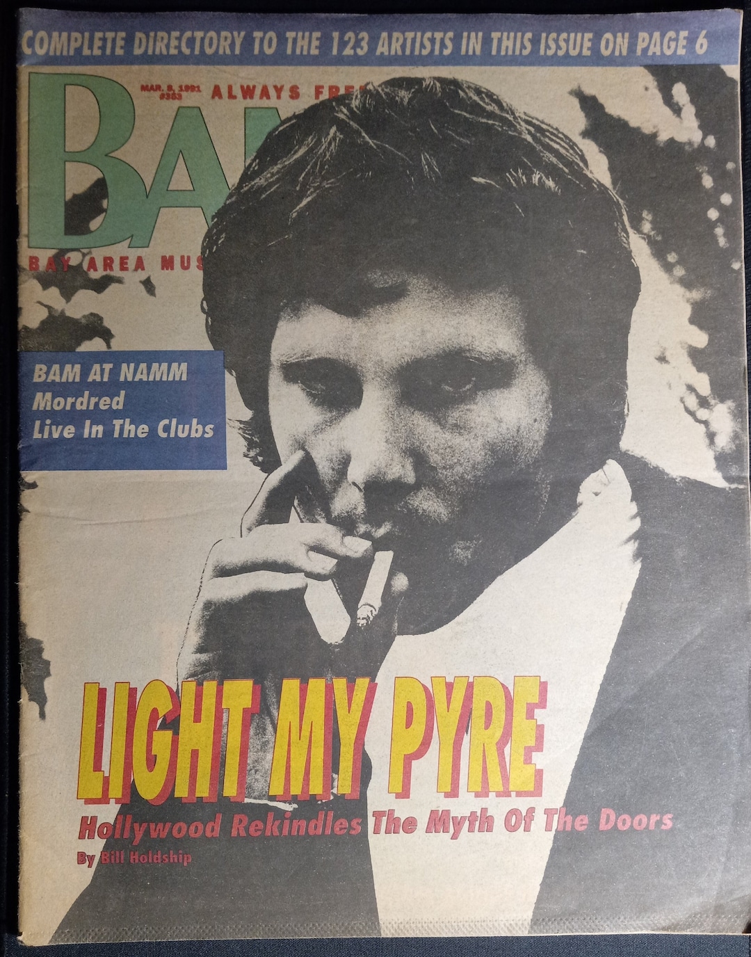 BAM Magazine Jim Morrison Issue 383 03/08/1991 - Etsy