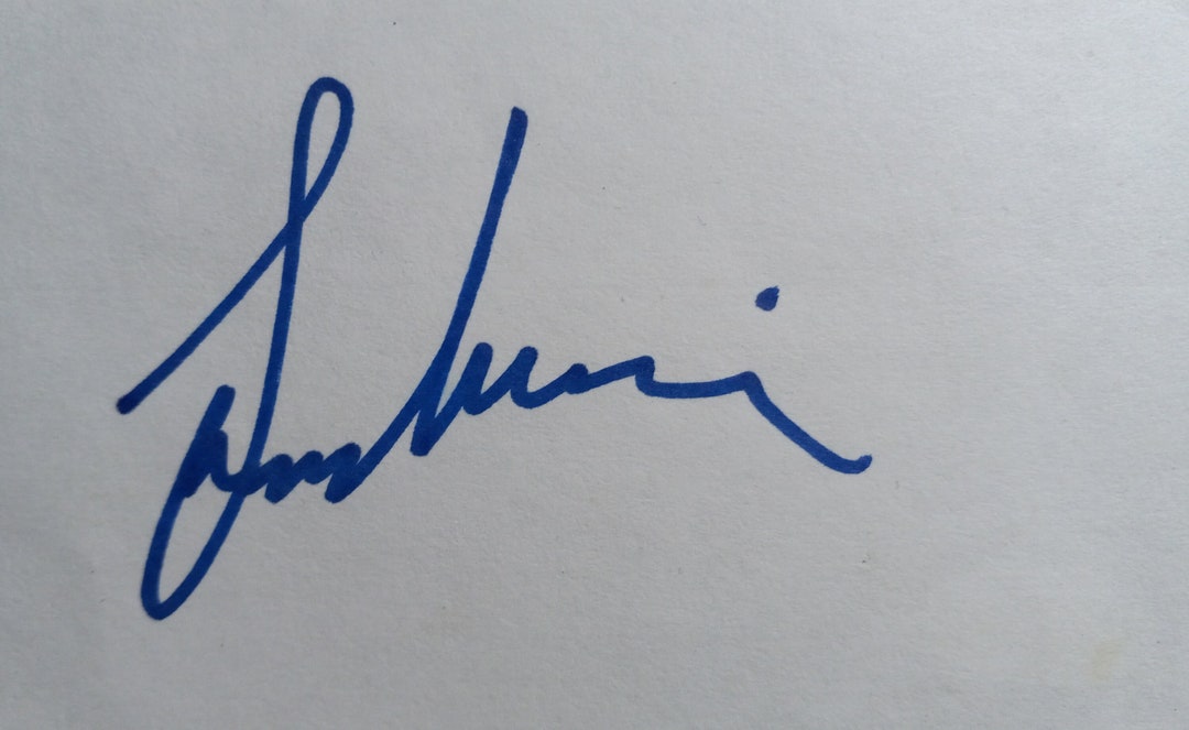 Sophia Loren Authentic Signed 3x5 Index Card W/ JSA Authentication ...
