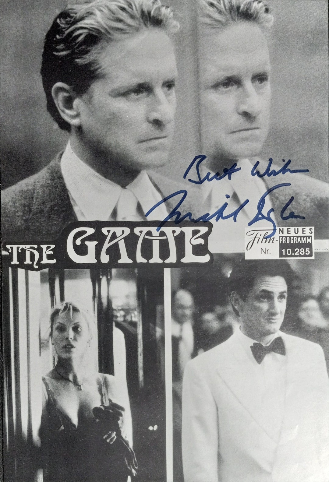 Michael Douglas 6.25x9.25 Authentic Signed Print W/ A1COA - the Game - Etsy