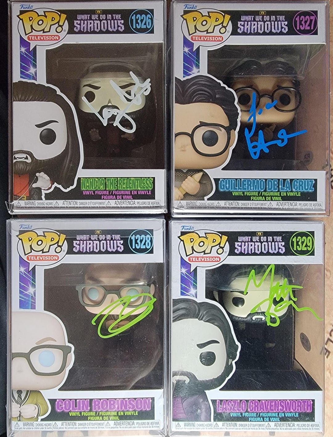 What We Do in the Shadows Cast X4 Signed Funko Pop Lot W/ Beckett & PSA ...