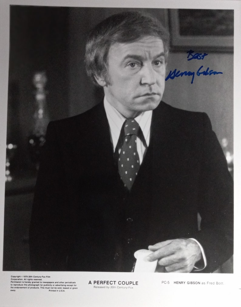Henry Gibson Authentic Signed 8x10 Photo W/ 3rd Party Authentication ...