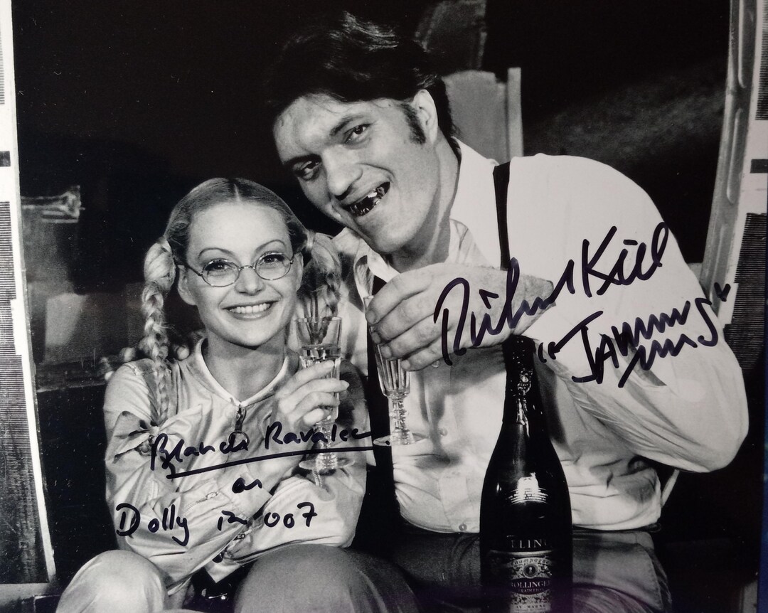 Richard Kiel & Blanche Ravalec Authentic Signed 8x10 Photo W/ B'bc Bond ...