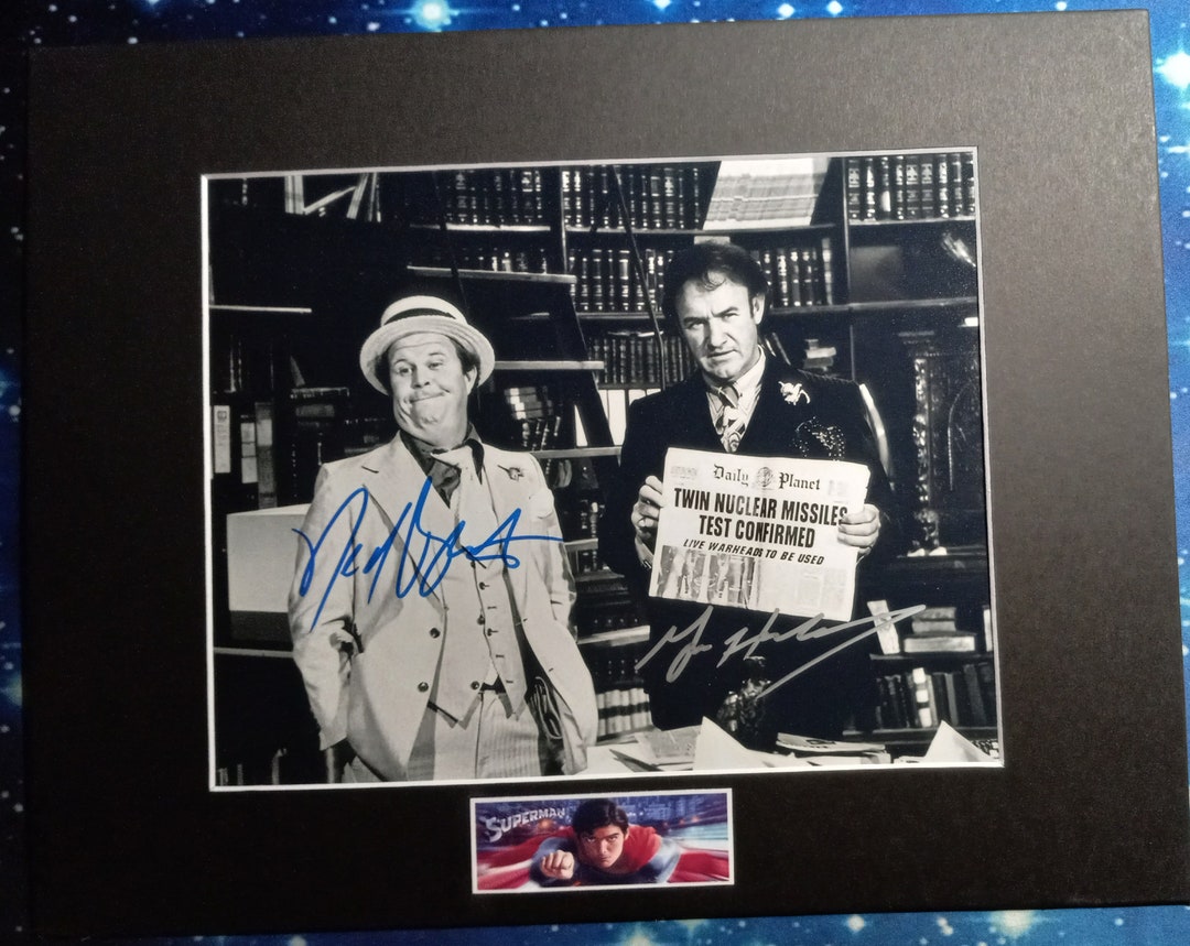 Gene Hackman + Ned Beatty Authentic RARE DUAL Signed 8x10 Photo W ...