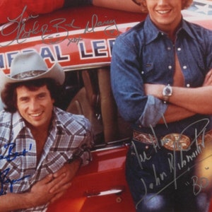 The Dukes of Hazzard 16x20 Cast (X3) Signed Photo - Inscribed "bo ...