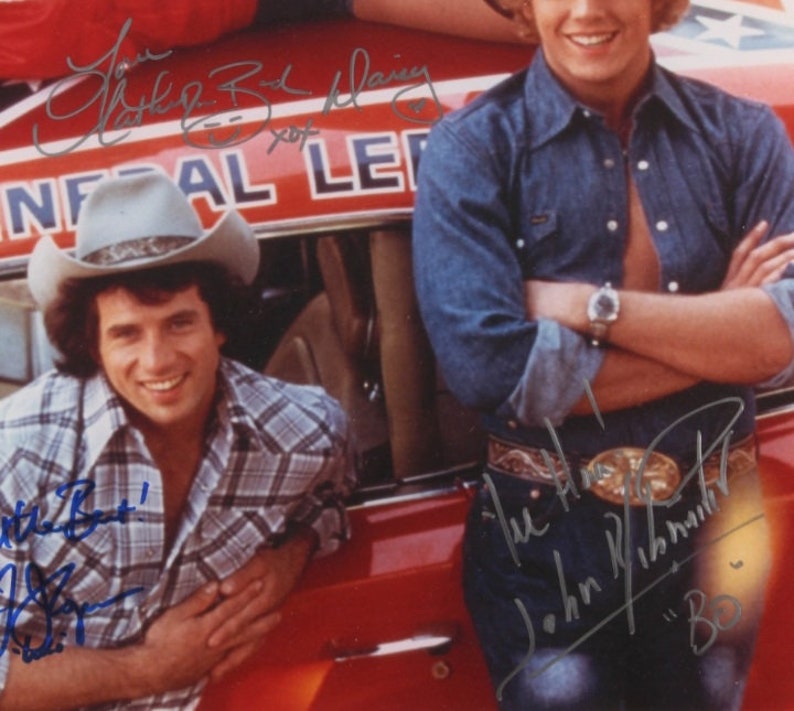 The Dukes of Hazzard 16x20 Cast (X3) Signed Photo - Inscribed "bo ...